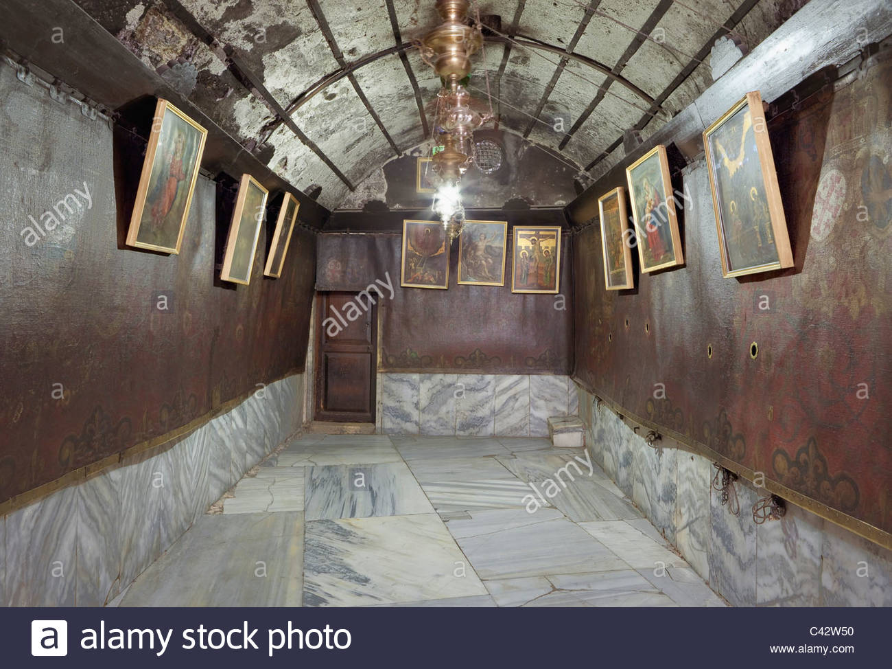 Church Of Nativity Grotto Stock Photos & Church Of Nativity Grotto ...