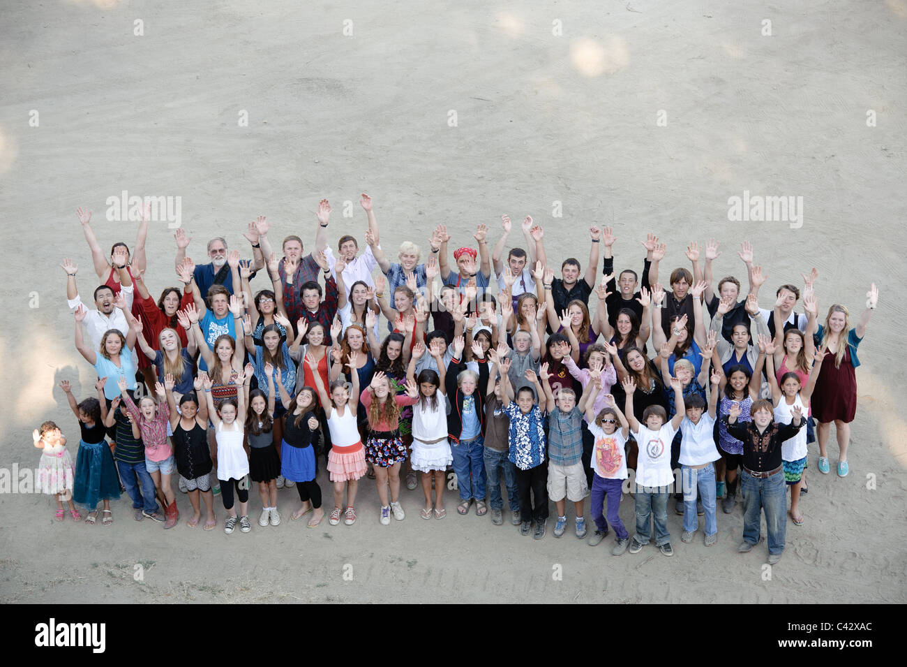 Summer camp portrait Stock Photo - Alamy
