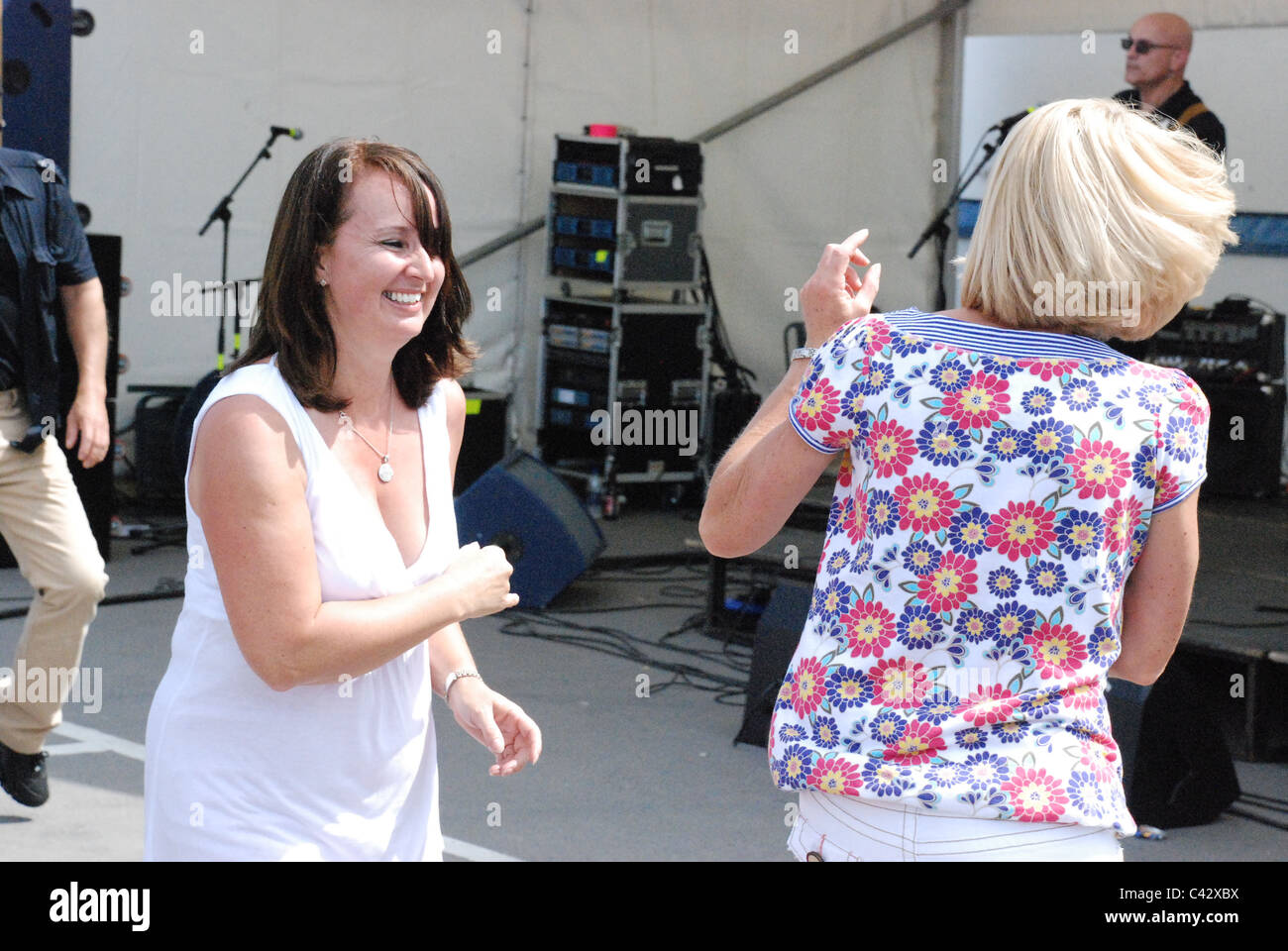 Jiving at Brightona bike festival at the Marina in Brighon Stock Photo ...