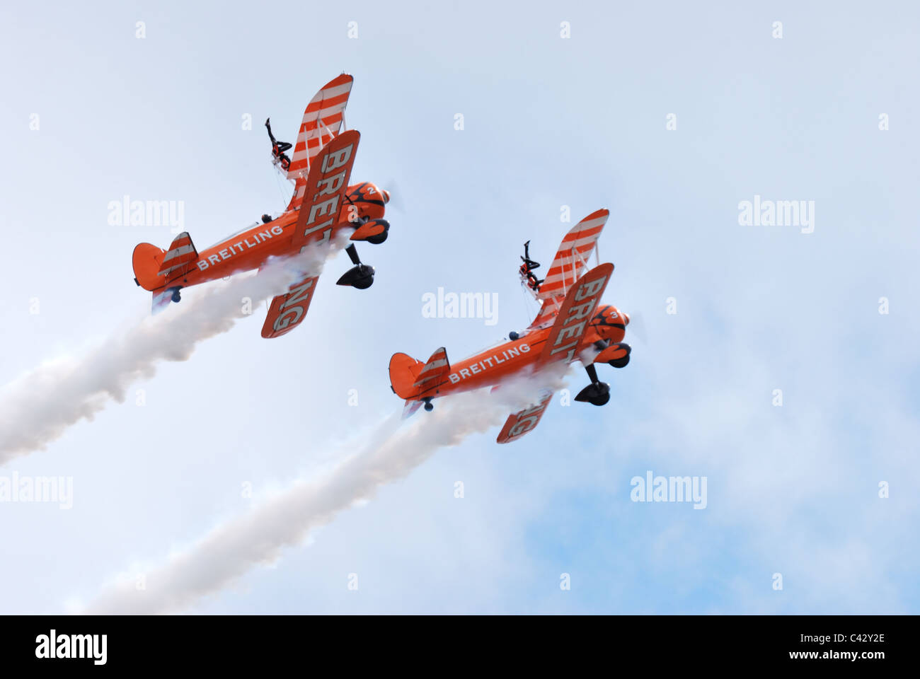 Two wing walkers Stock Photo - Alamy