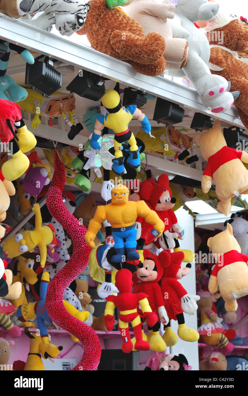 Bright cuddly toys Stock Photo - Alamy