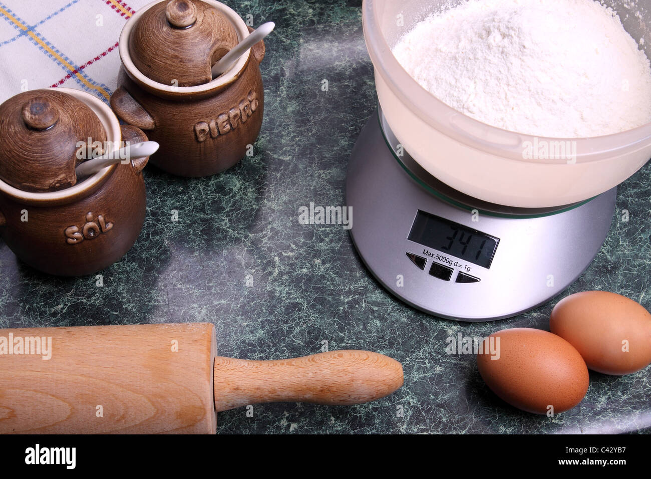 baking in the kitchen Stock Photo - Alamy