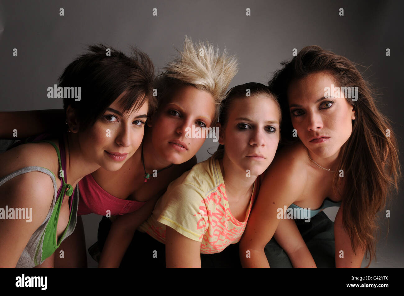 Girls friends at the studio Stock Photo - Alamy