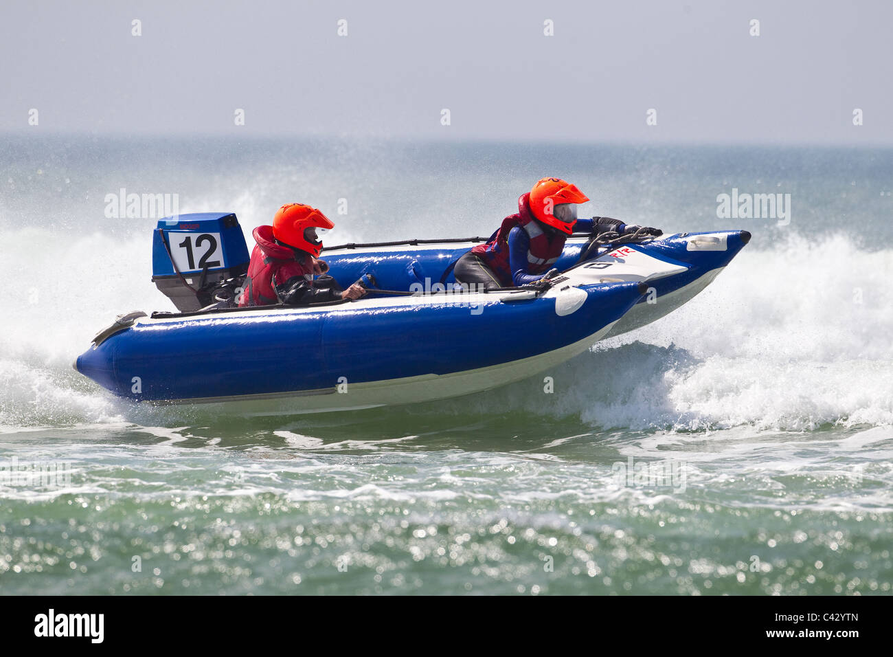 Zapcat Racing, Fistral Beach, Cornwall UK Stock Photo - Alamy