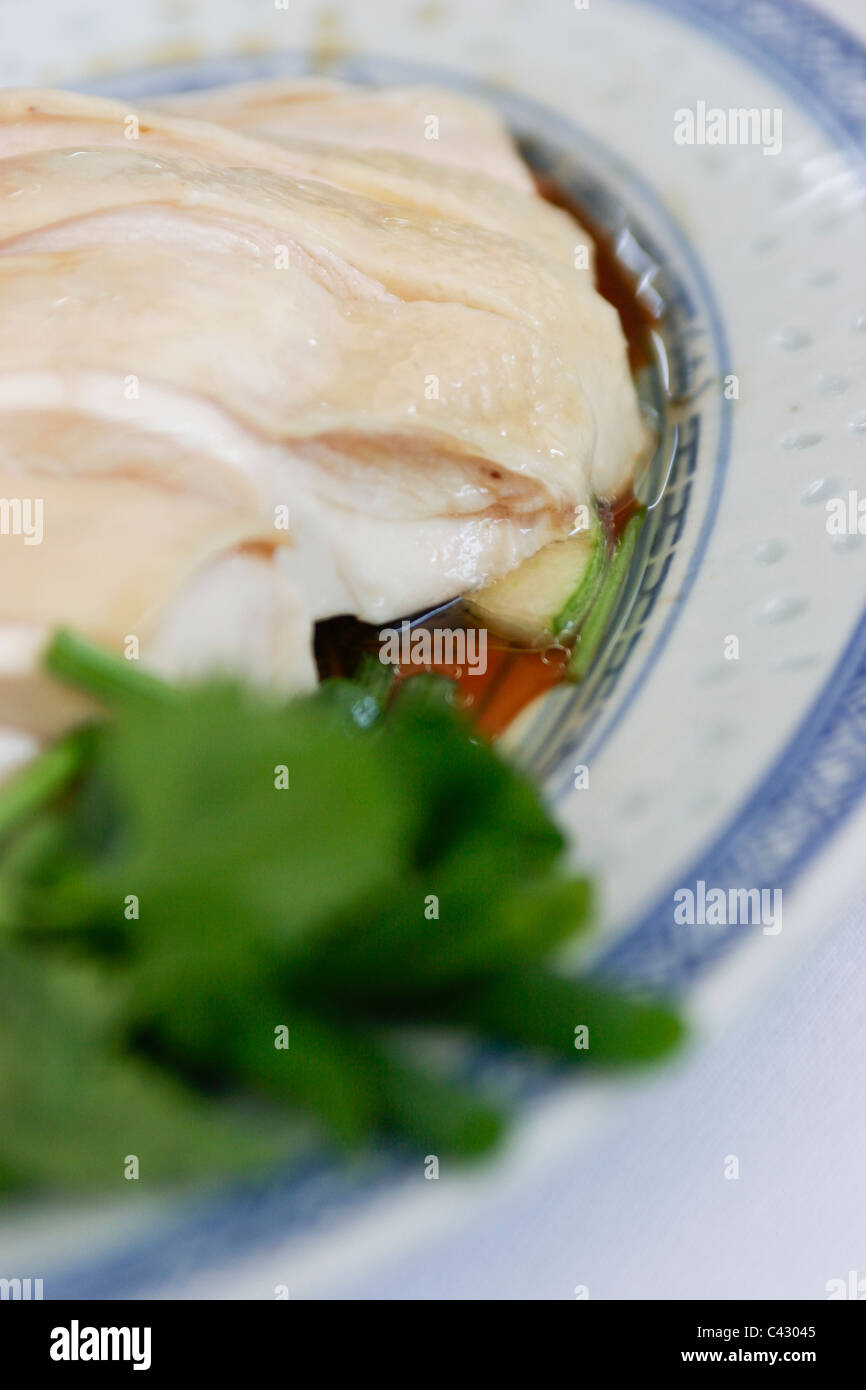 The chicken rice set meal at the Boon Tong Kee, Chicken Rice Restaurant ...