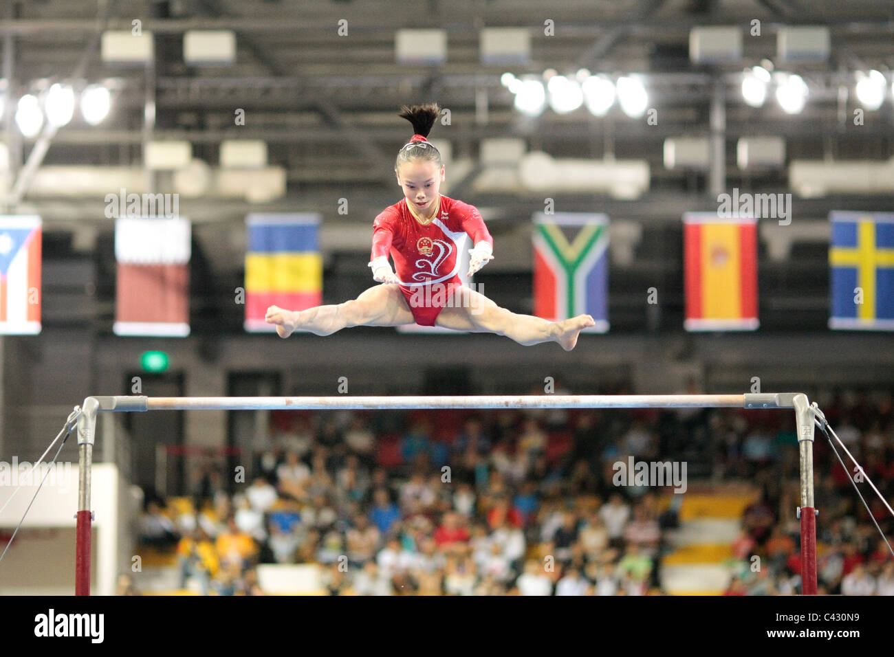 Tan Sixin of China competes in the 2010 Singapore Youth Olympic Games ...