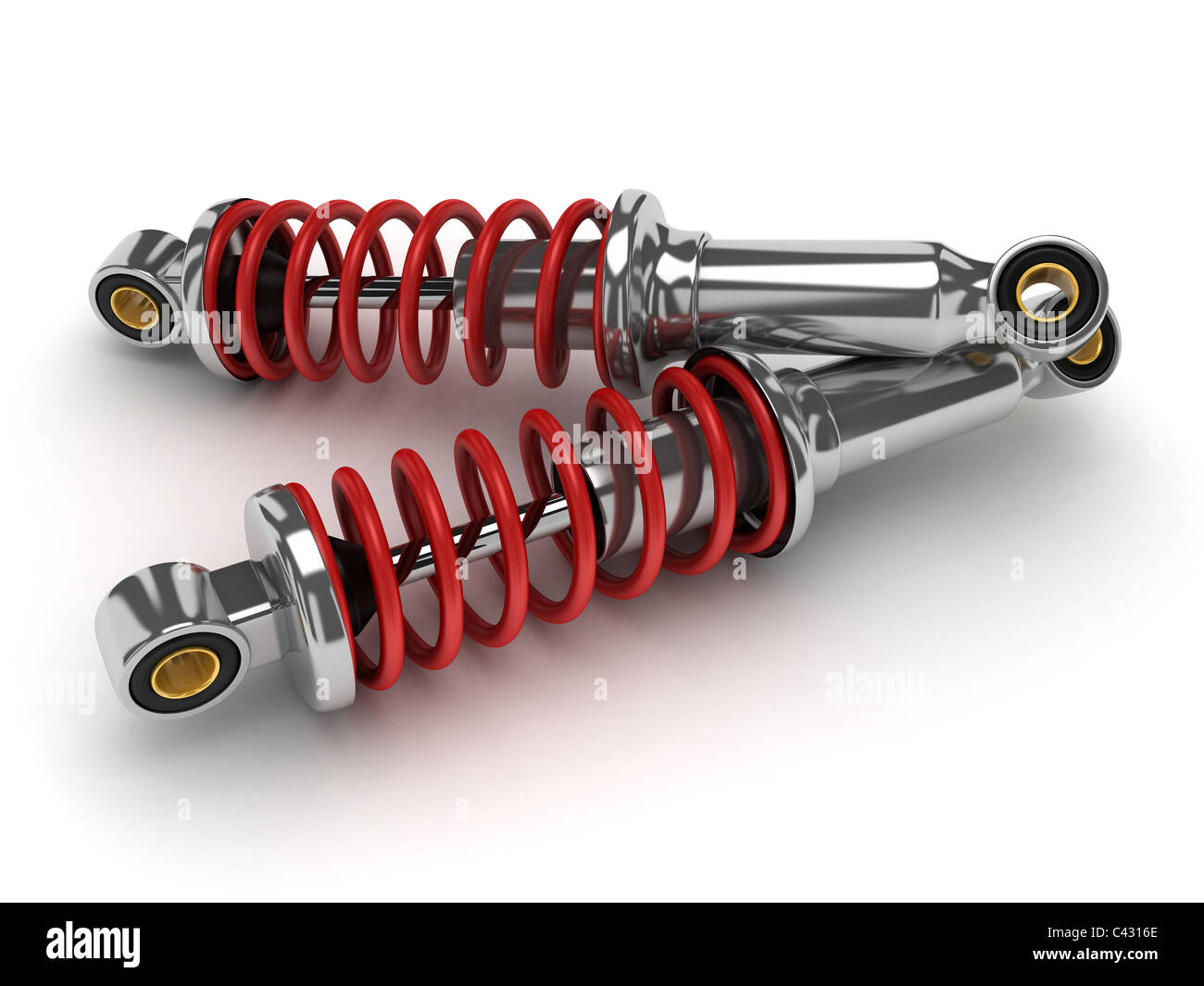 shock absorber car (done in 3d, isolated Stock Photo - Alamy