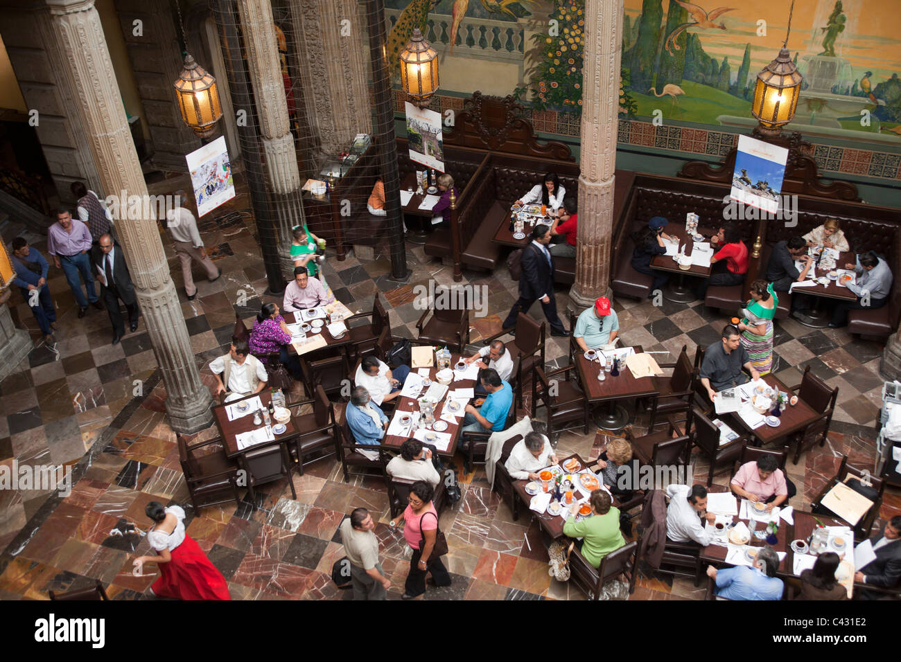 The Casa de los Azulejos or "House of Tiles" Mexico City Stock Photo ...