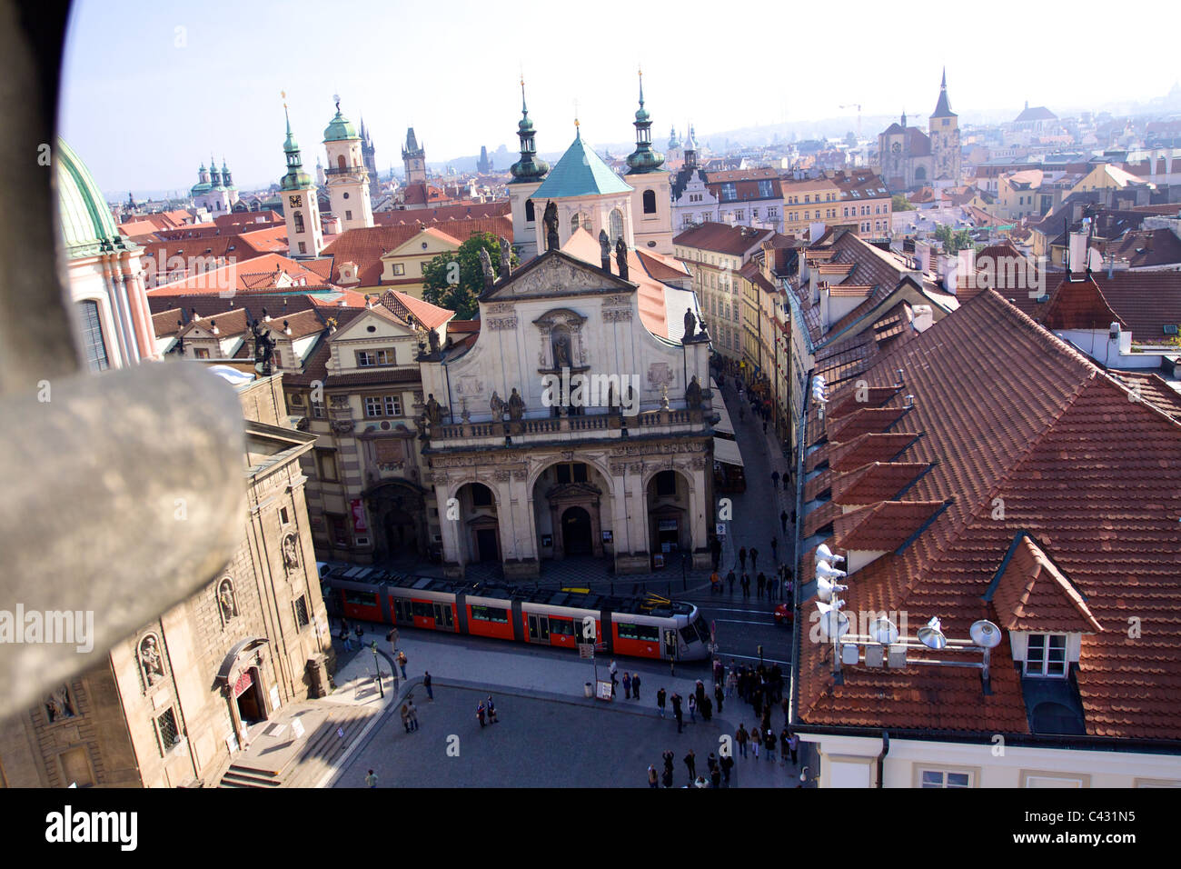 Aerial view of Prague Stock Photo - Alamy