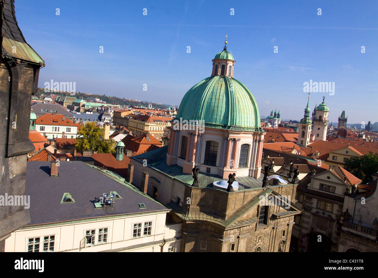 Aerial view of Prague Stock Photo - Alamy