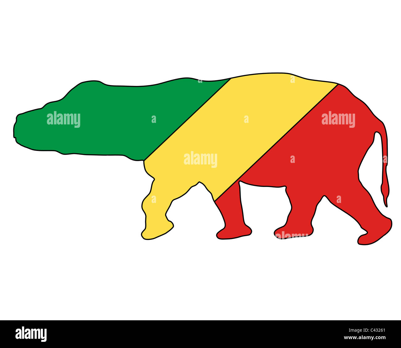 Hippo hippopotamus amphibius silhouette hi-res stock photography and ...
