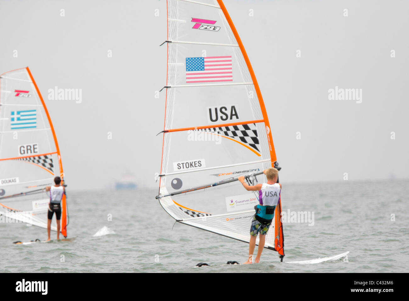 Ian Stokes of USA competing in Race 16 of the 2010 Singapore Youth ...
