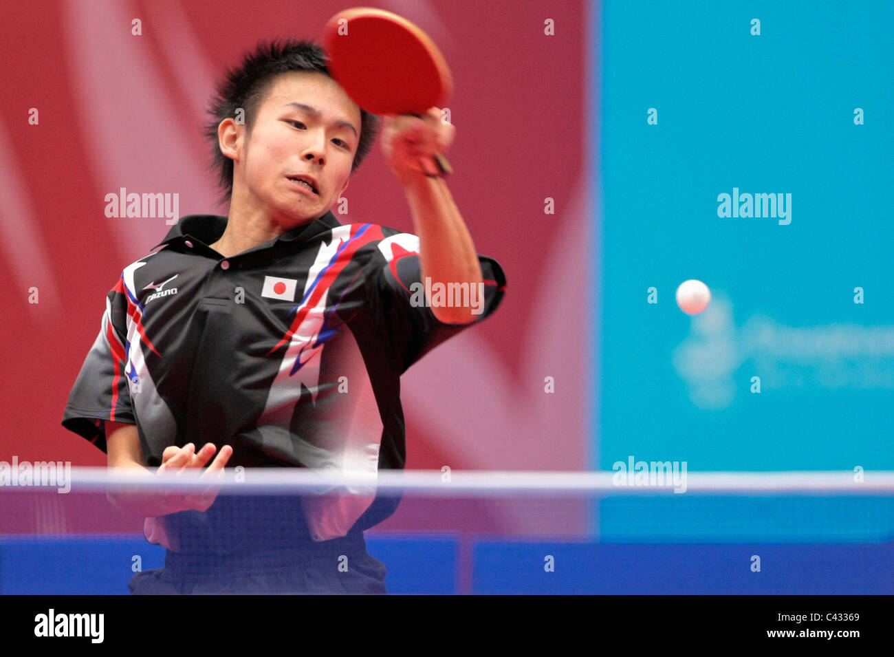 Niwa Koki of Team Japan competing in the 2010 Singapore Youth Olympic ...