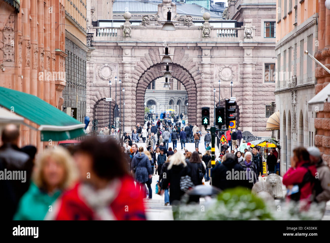 Stockholm street scene, Sweden Stock Photo - Alamy