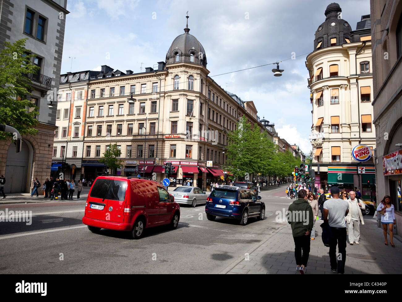 Stockholm street scene, Sweden Stock Photo - Alamy