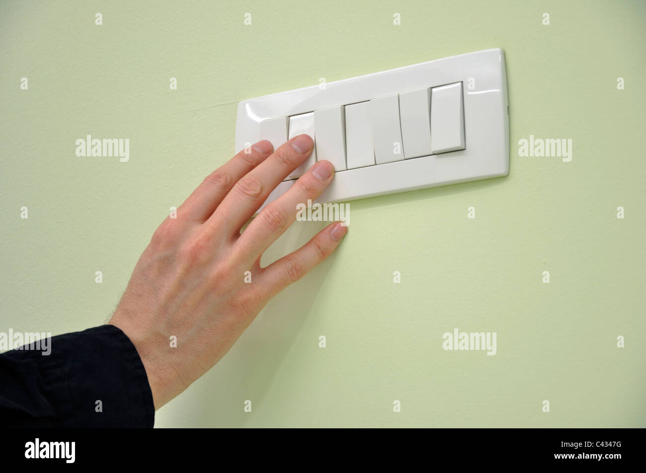 Turn off light switch hi-res stock photography and images - Alamy