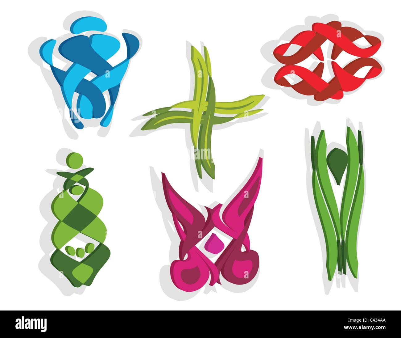 Set of abstract graphic design elements Stock Photo - Alamy