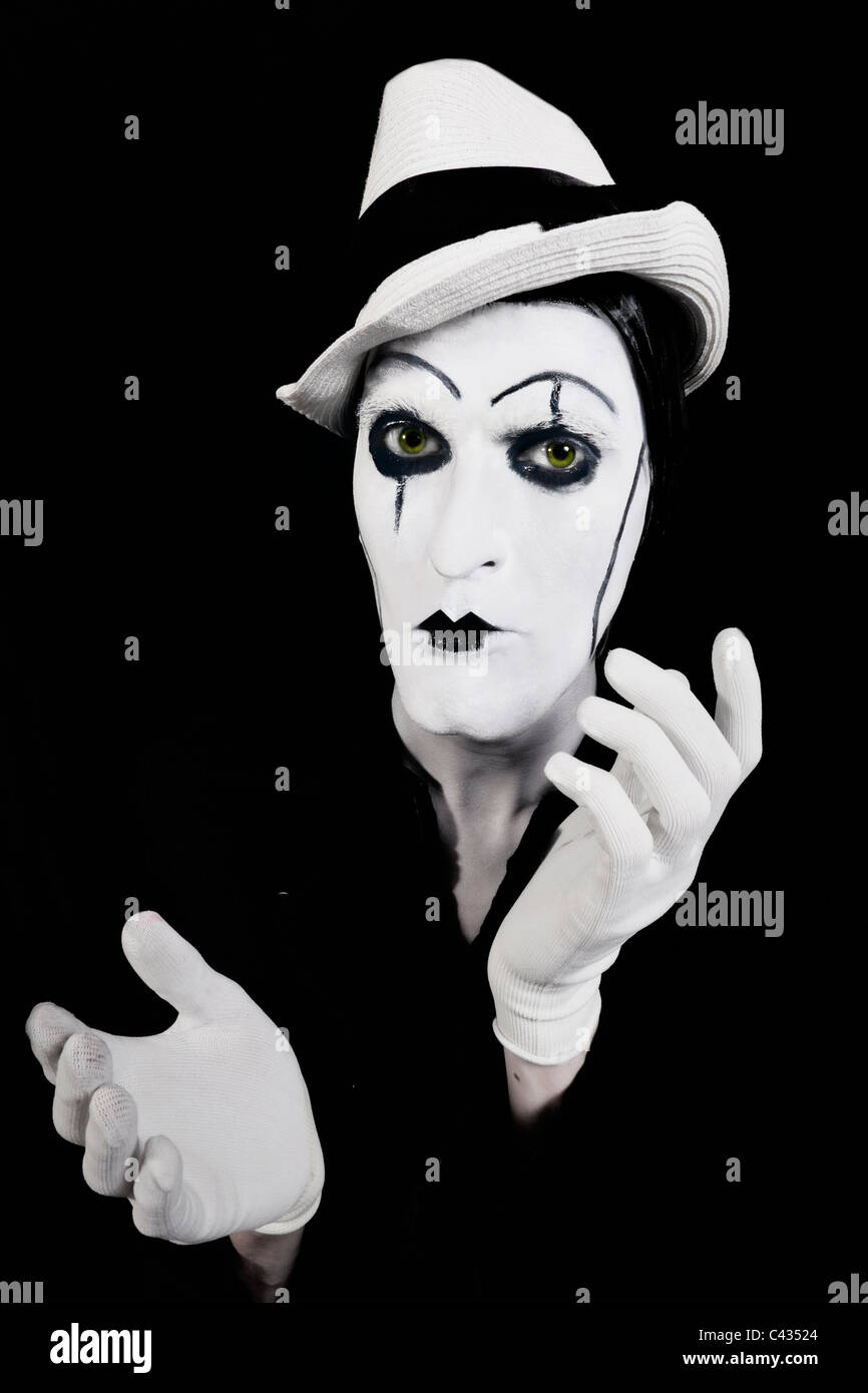 Mime mask and hands hi-res stock photography and images - Alamy