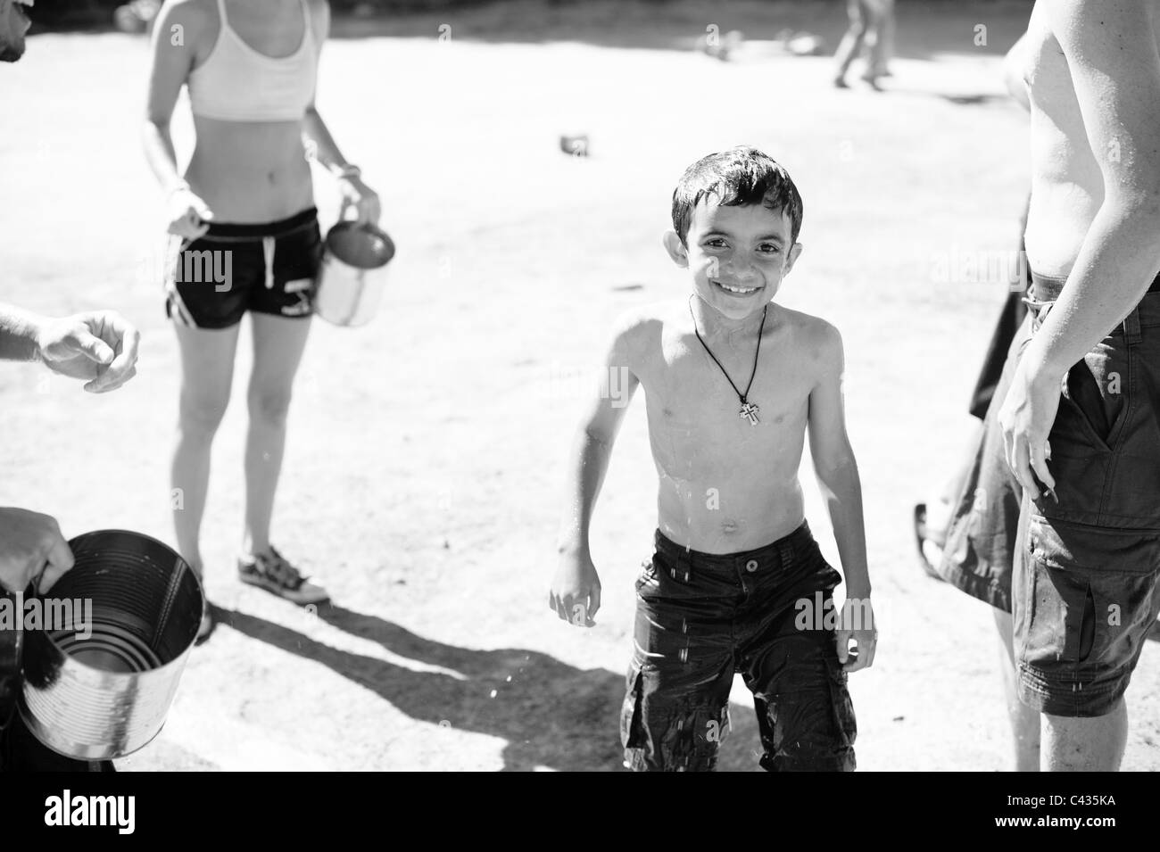 Battle water fight Black and White Stock Photos & Images - Alamy