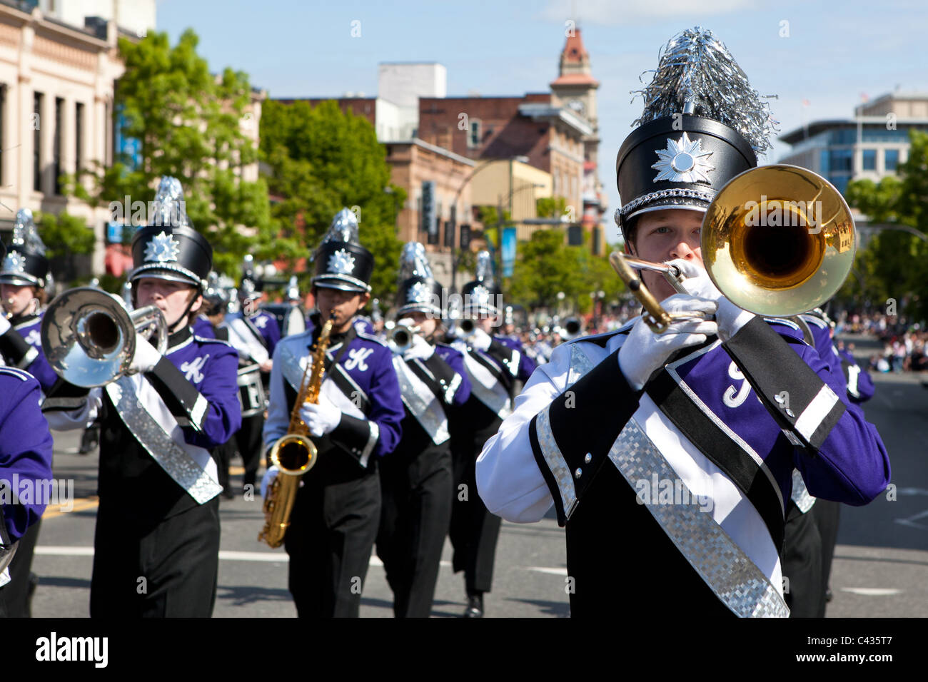 Victoria Day parade in Victoria, BC, May 2011 Stock Photo - Alamy