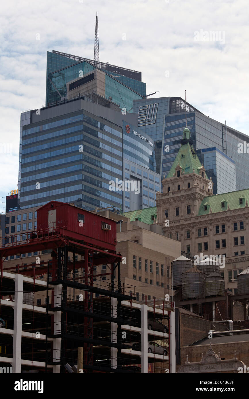 view of mixed use buildings towards Thompson Reuters building, Times ...