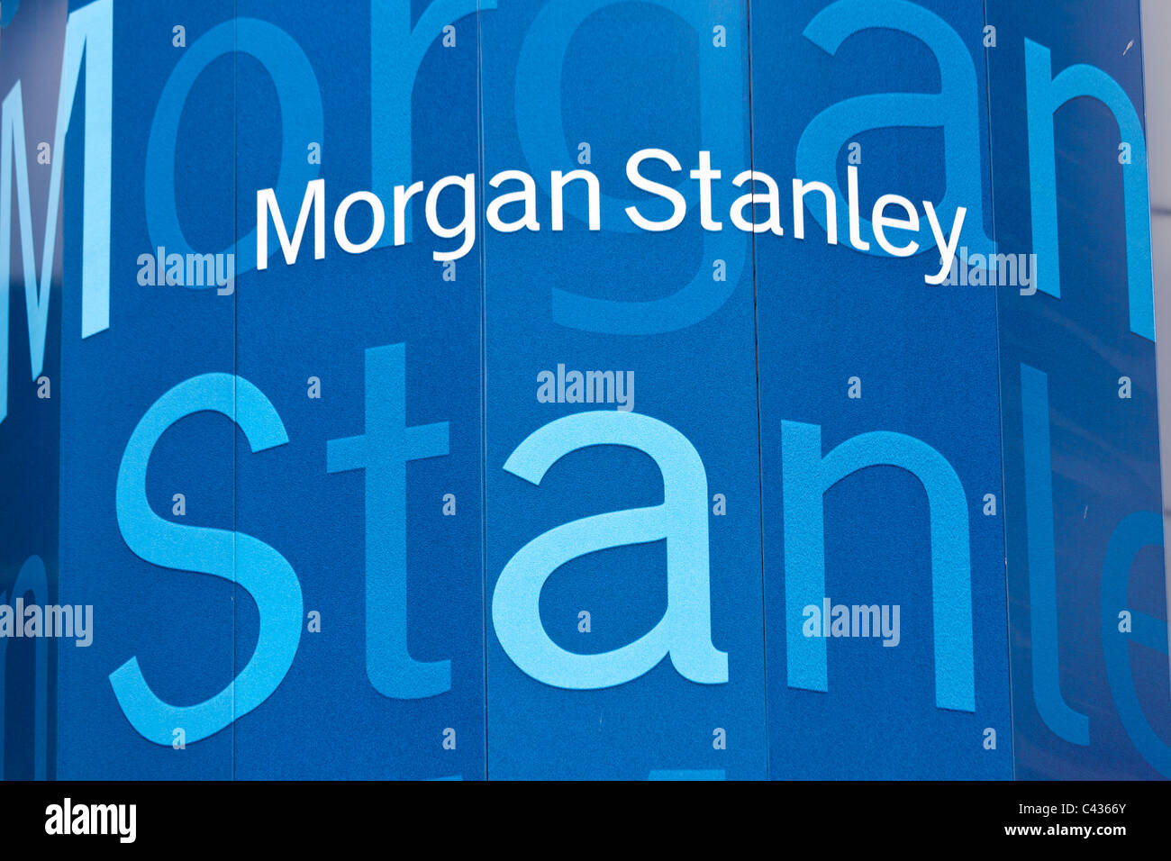 Morgan Stanley neon sign, Times Square New York USA Stock Photo - Alamy