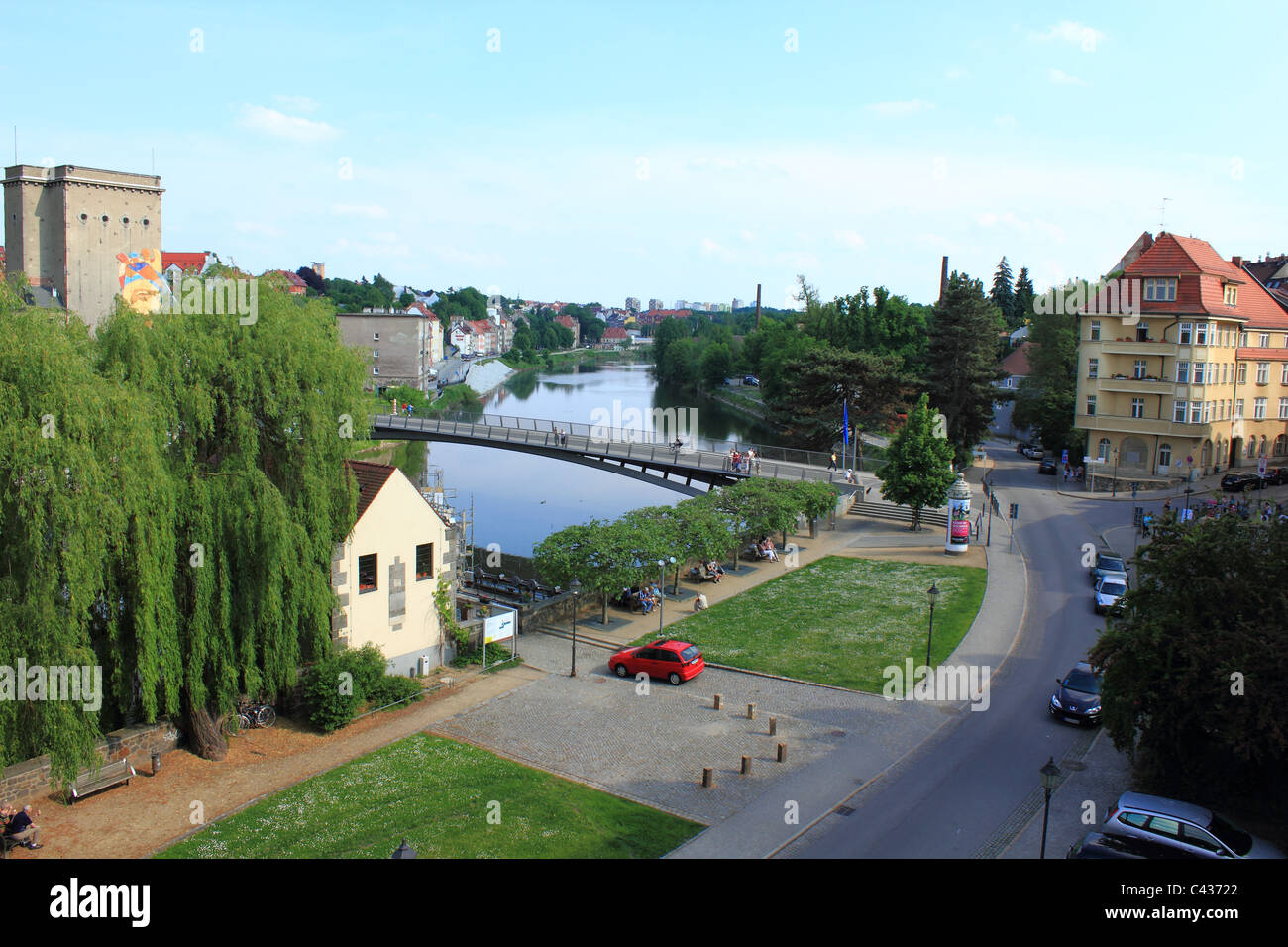 Bridge over neisse Stock Photo - Alamy
