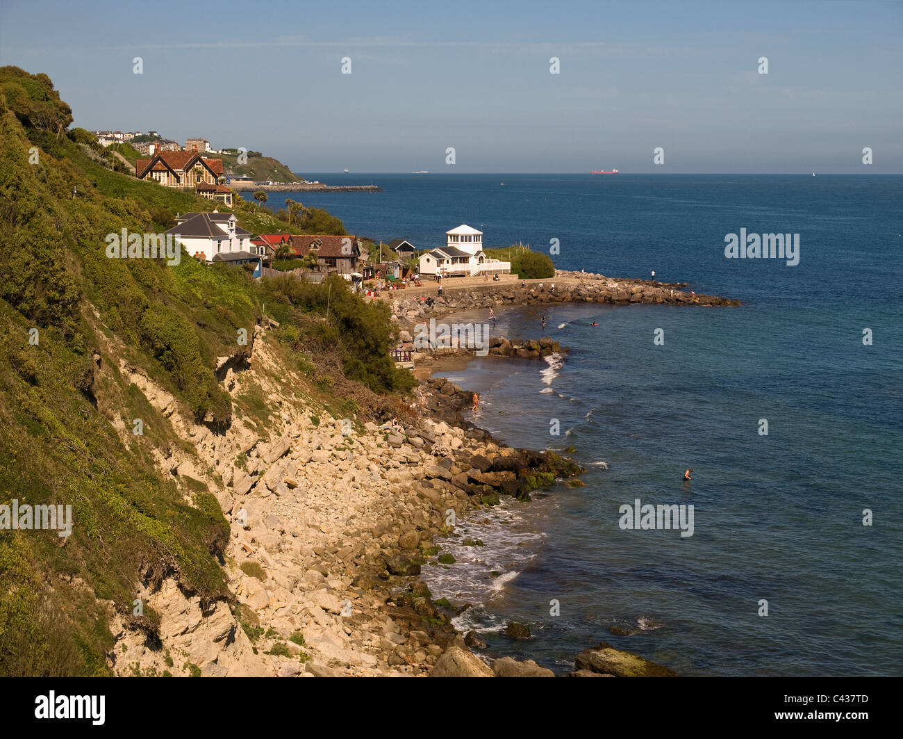 View towards Steephill Cove Ventnor Isle of Wight England UK Stock ...