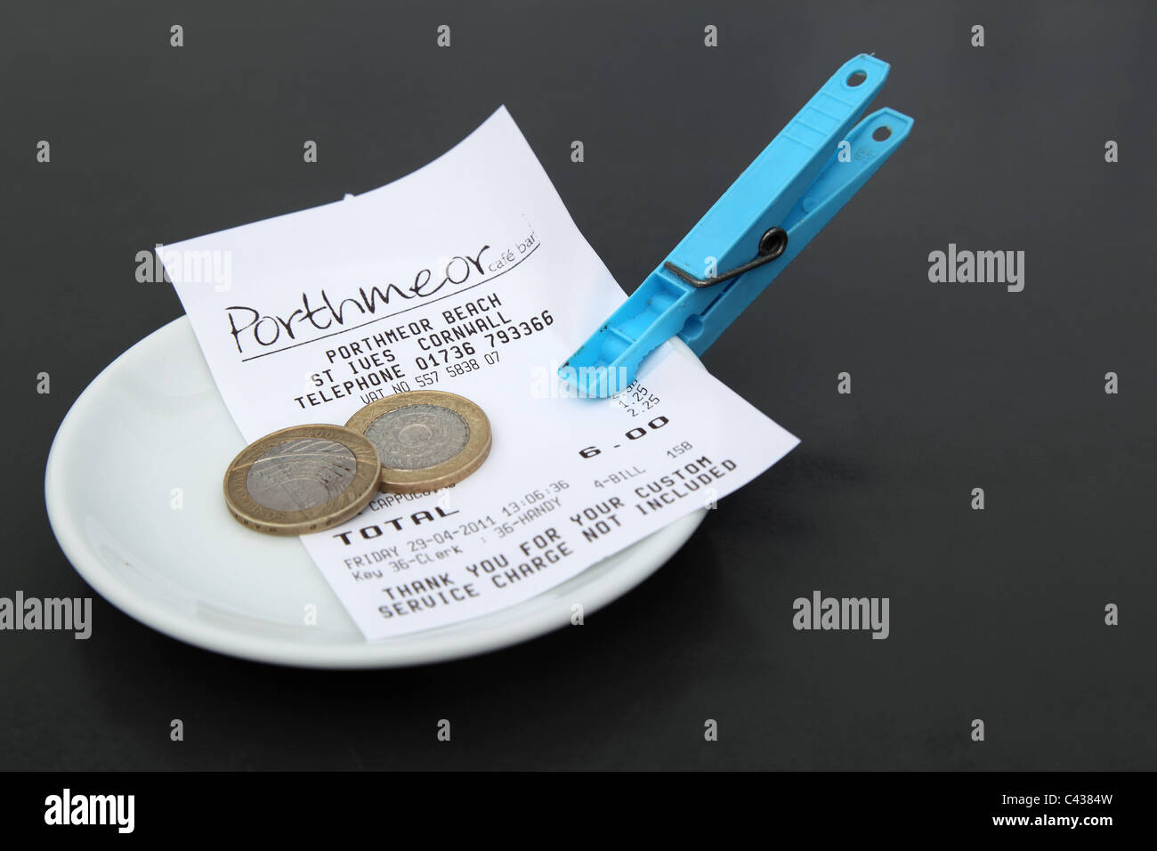 change money receipt Stock Photo - Alamy