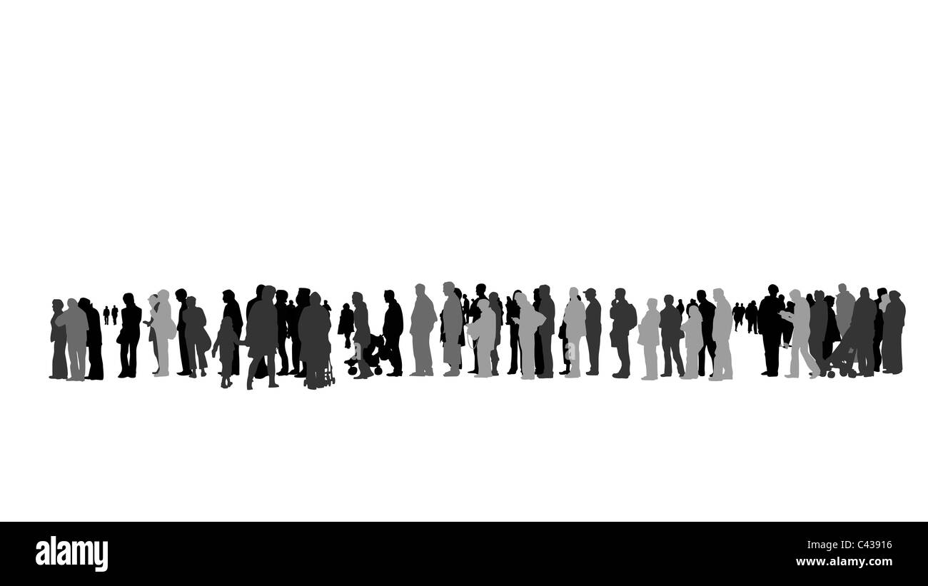 Figures people group Black and White Stock Photos & Images - Alamy