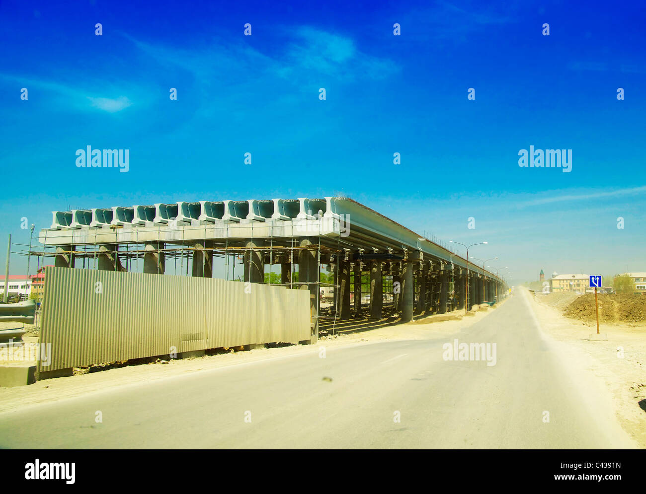 construction of a Highway next to the old road Stock Photo - Alamy
