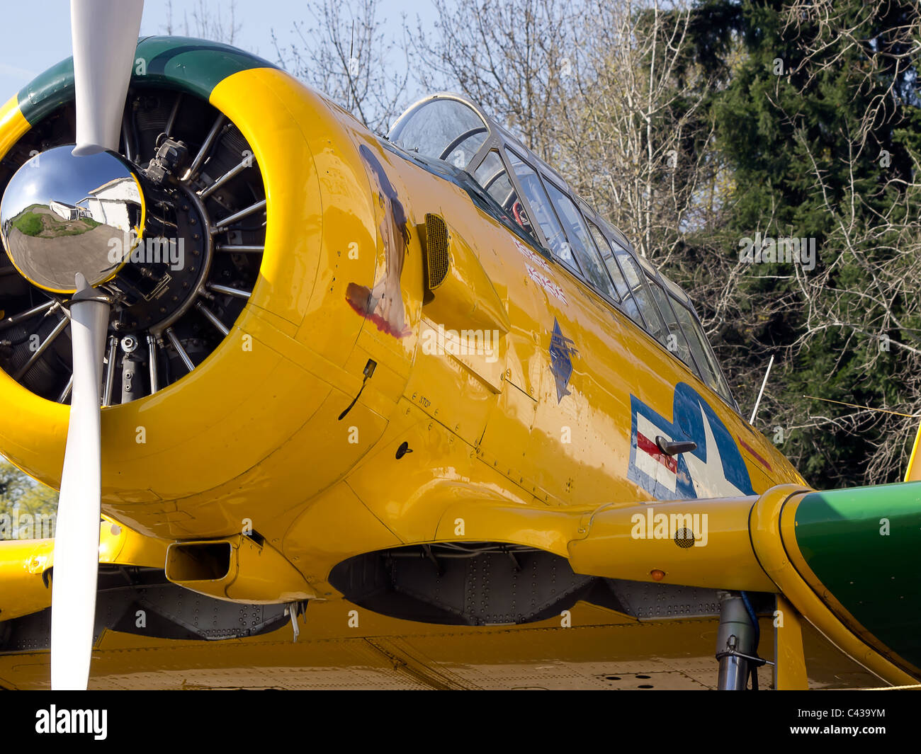 Stock photo of an AT-6D aircraft at the Pearson Air Museum, Vancouver ...