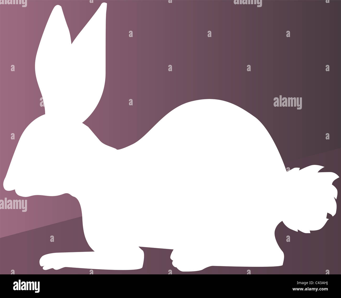 silhouette of rabbit Stock Photo - Alamy