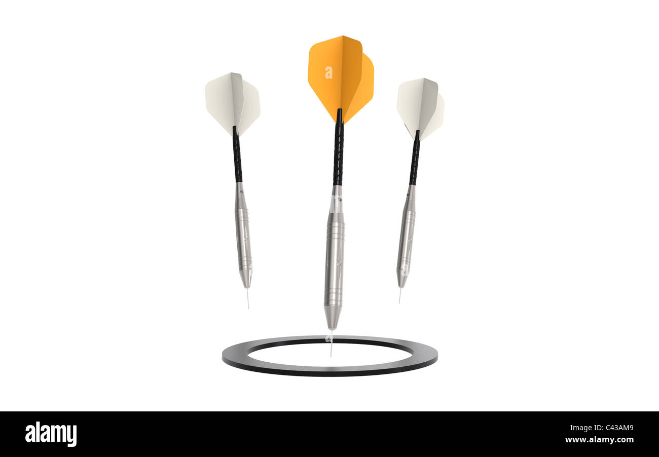 One arrow hitting center hi-res stock photography and images - Alamy