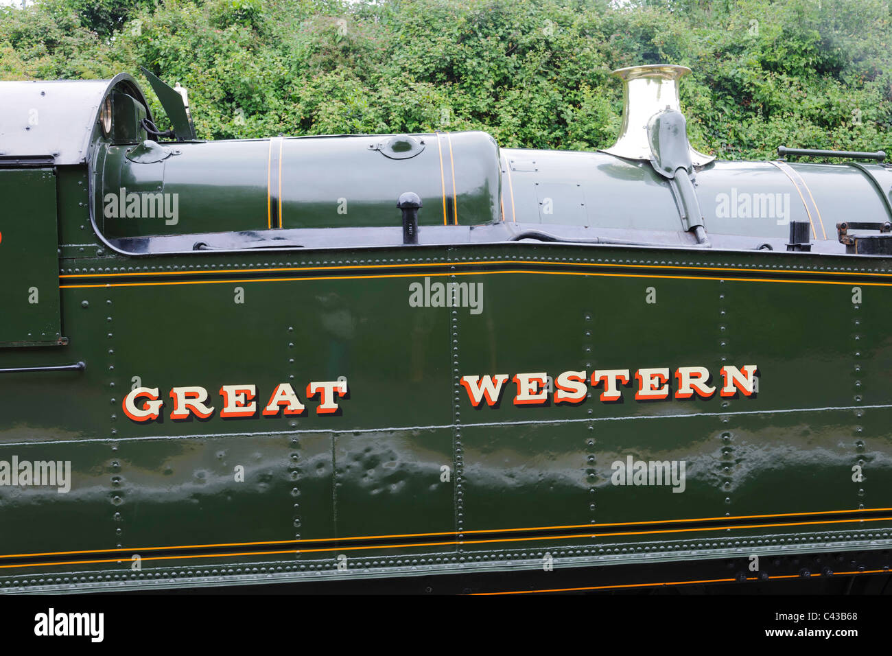 Steam locomotive 5239 at Churston Station south Devon UK Stock Photo ...