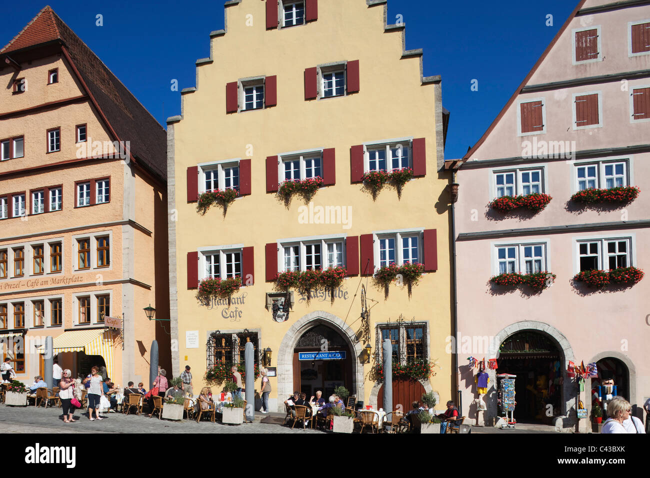 Europe, Germany, Bavaria, Romantic Road, Rothenburg ob der Tauber ...