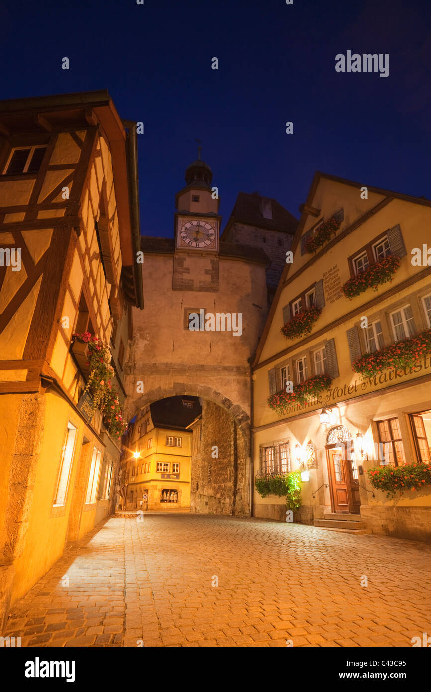 Europe, Germany, Bavaria, Romantic Road, Rothenburg ob der Tauber ...