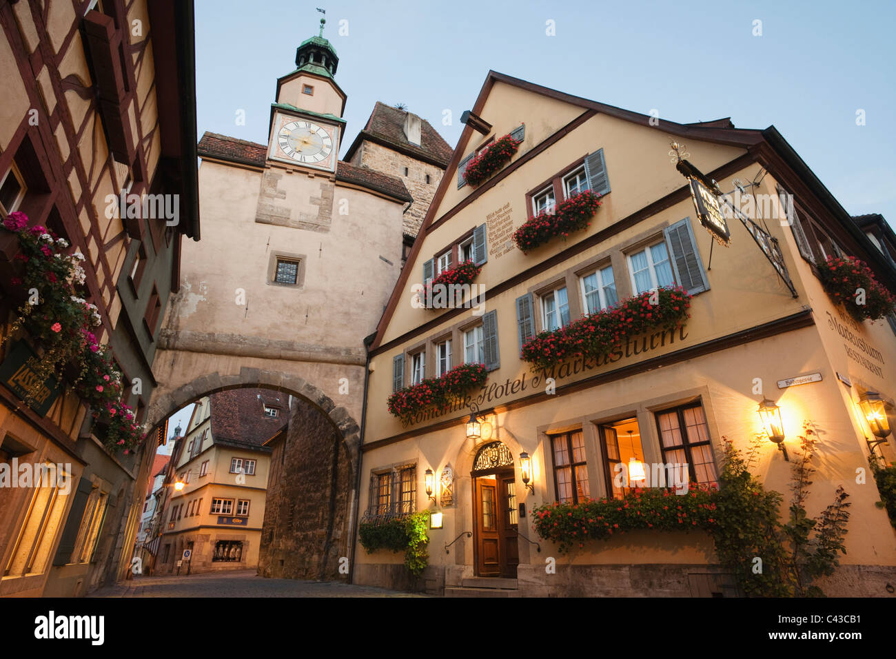 Europe, Germany, Bavaria, Romantic Road, Rothenburg ob der Tauber ...