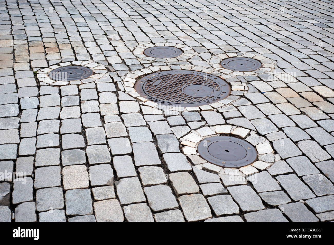 Old manholes hi-res stock photography and images - Alamy