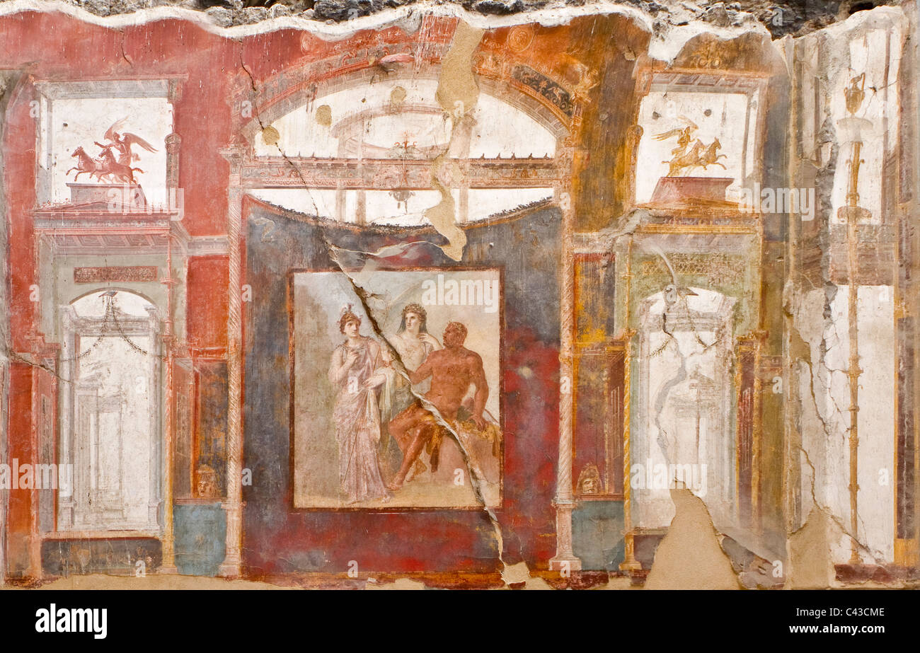 Ancient roman fresco hi-res stock photography and images - Alamy