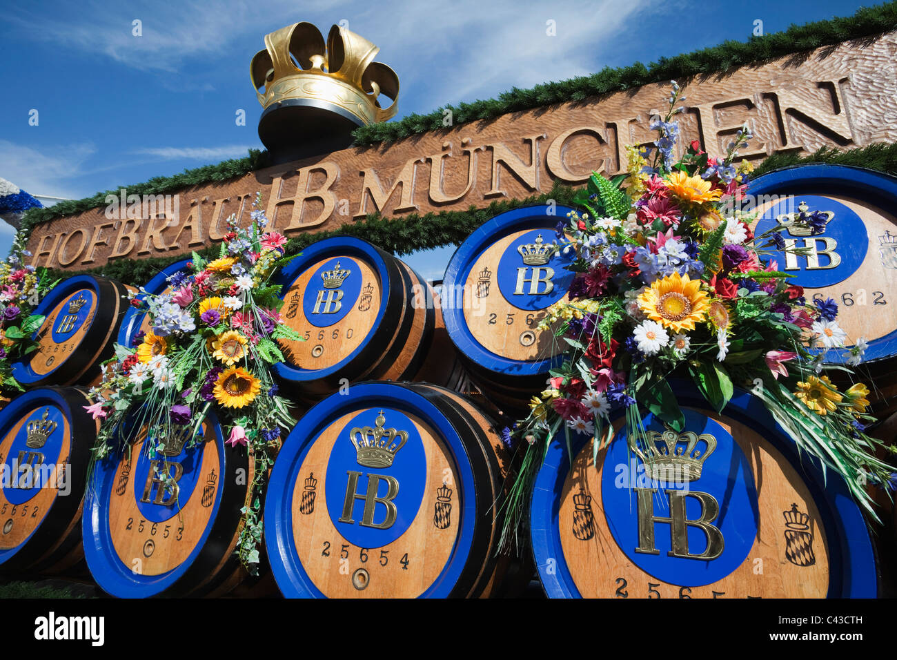 Octoberfest beer barrels hi-res stock photography and images - Alamy