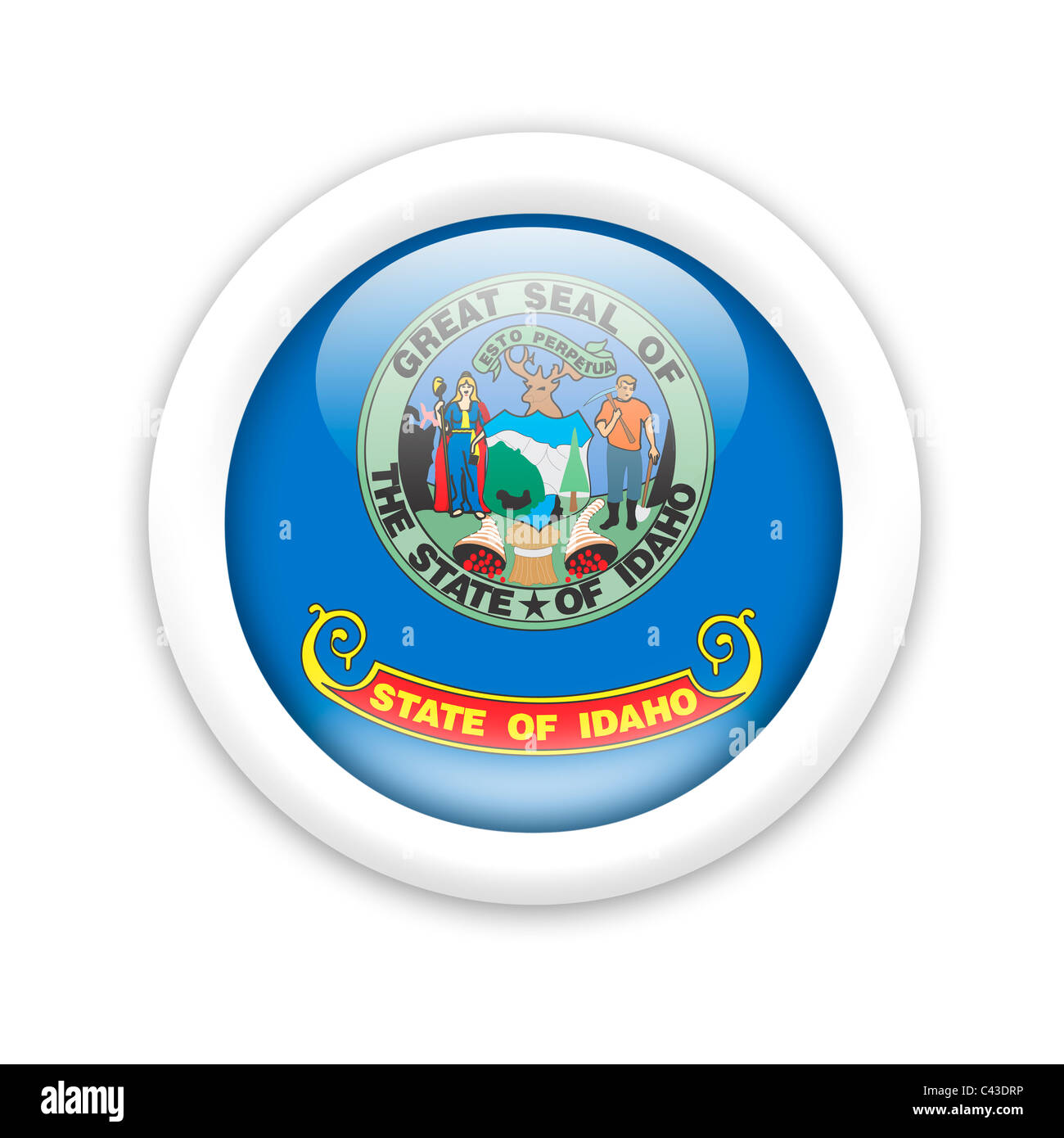 Flag of Idaho Stock Photo - Alamy