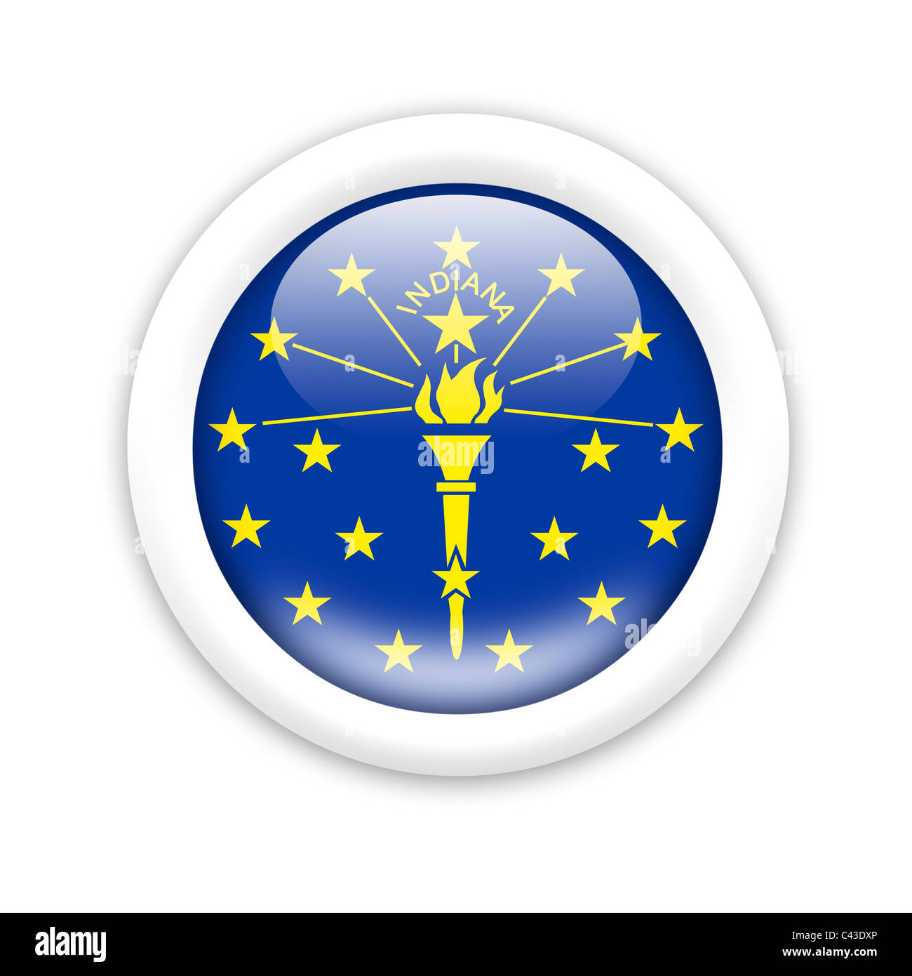 Flag of Indiana Stock Photo - Alamy