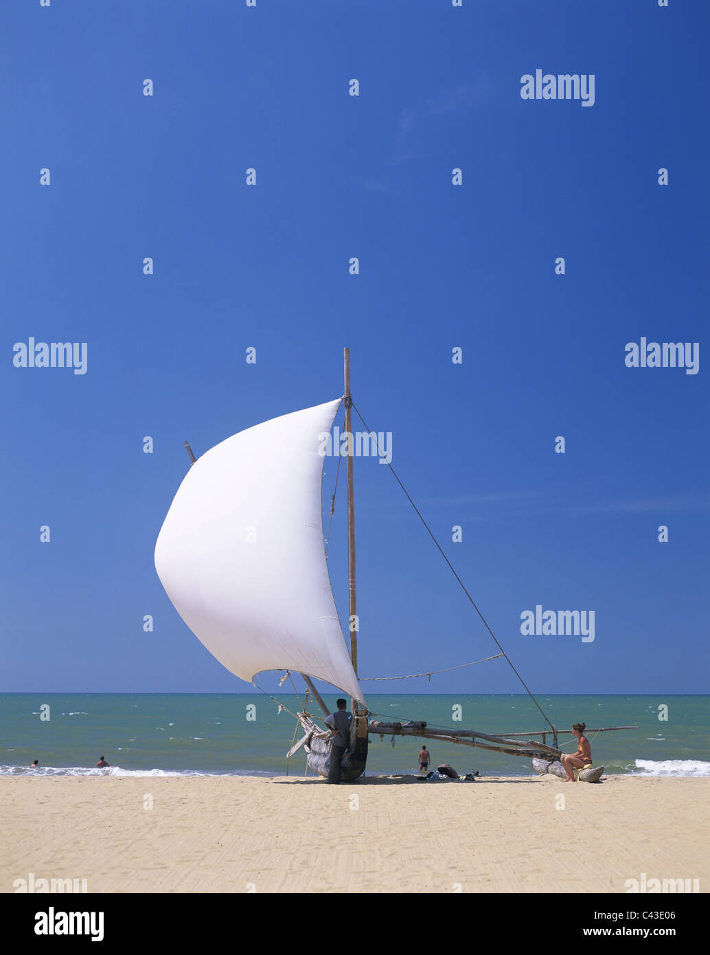 Beach, Boats, Fishing, Holiday, Landmark, Negombo, Outrigger, Sri lanka ...