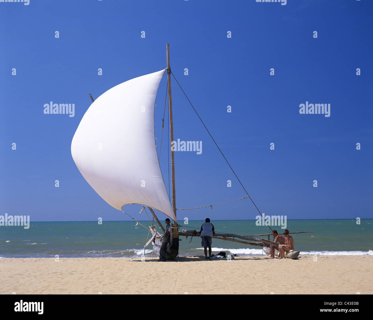 Beach, Boats, Fishing, Holiday, Landmark, Negombo, Outrigger, Sri lanka ...