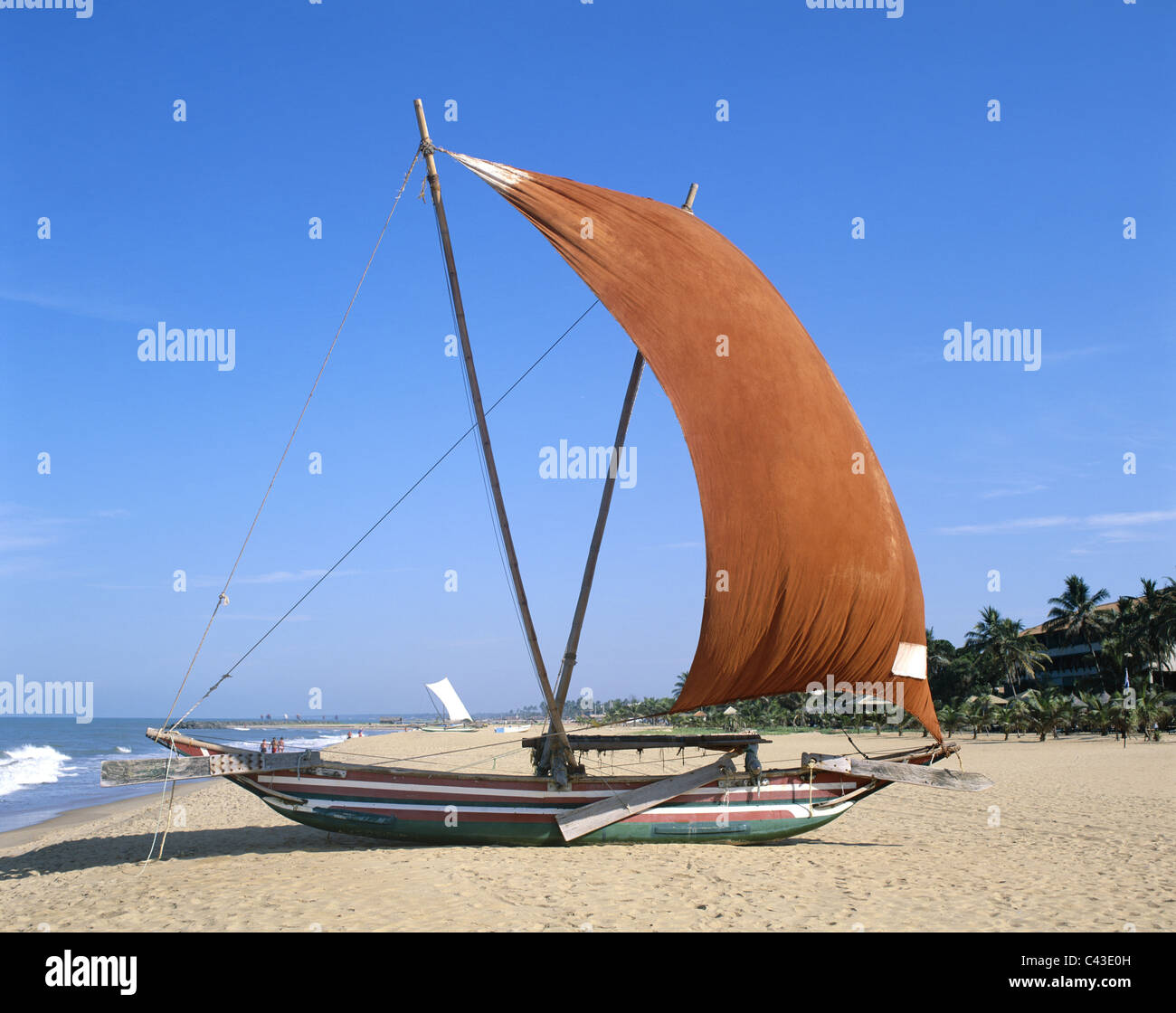 Beach, Boats, Fishing, Holiday, Landmark, Negombo, Outrigger, Sri lanka ...