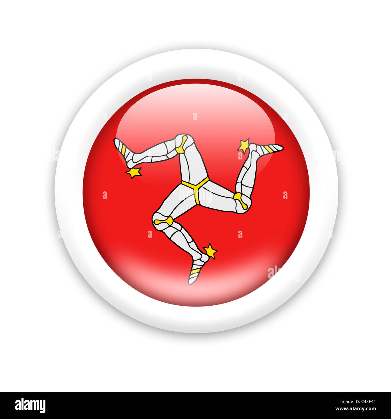Flag of Isle of Man Stock Photo - Alamy