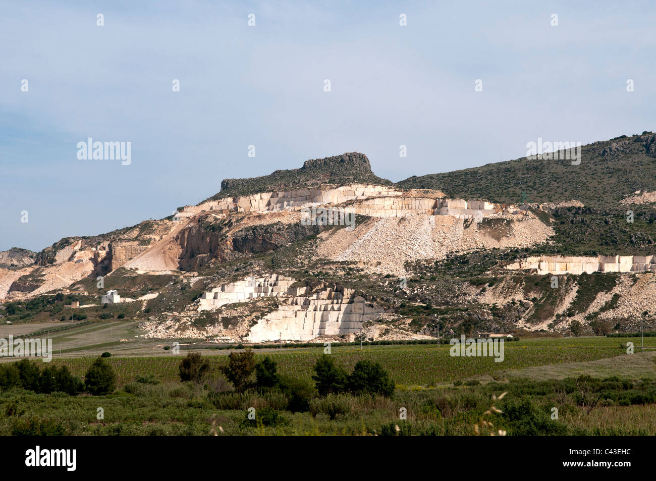 Marble quarries in Sicily Stock Photo - Alamy