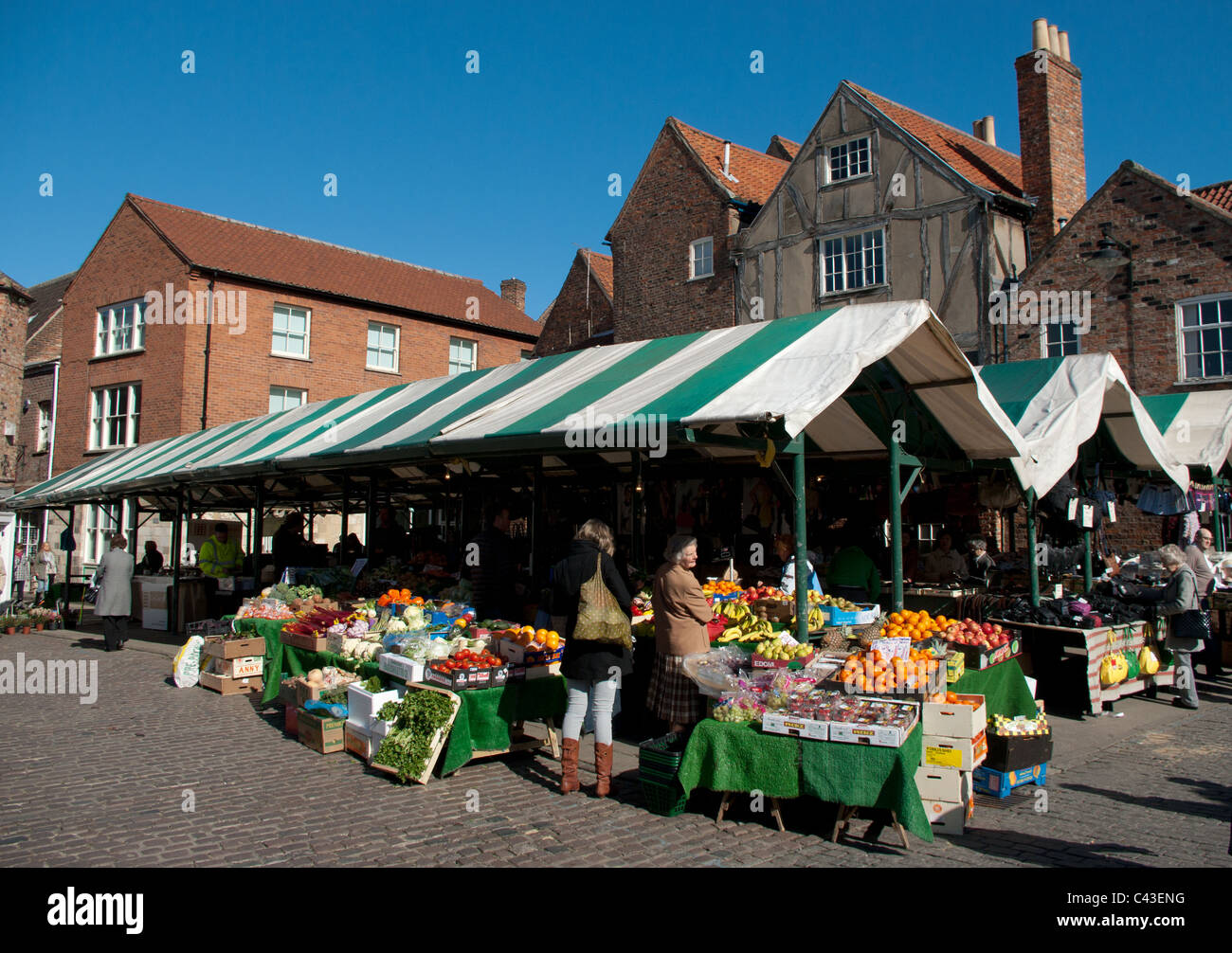 York Shambles market Stock Photo - Alamy