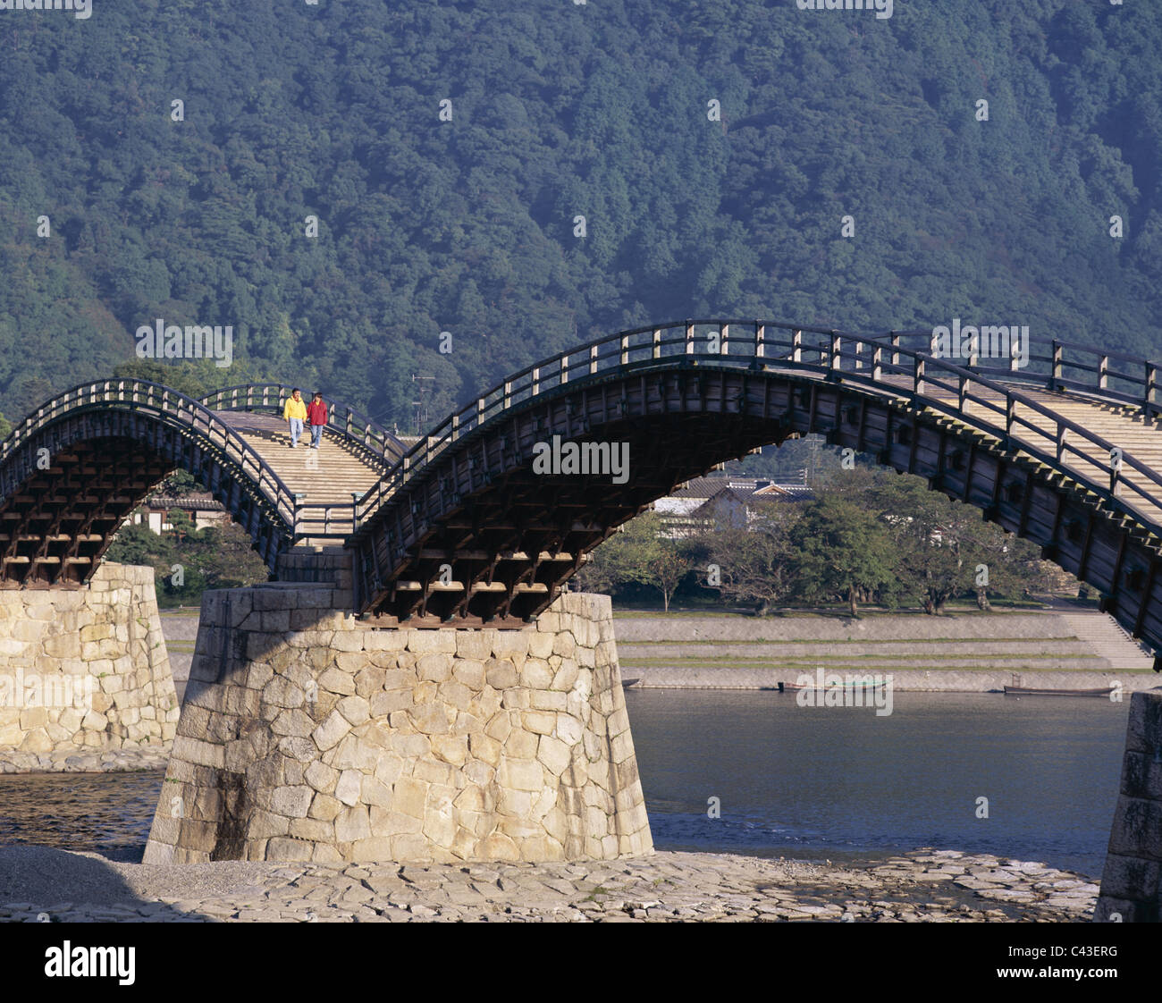 Asia, Bridge, Brocade, Holiday, Honshu, Iwakuni, Japan, Kintaikyo ...